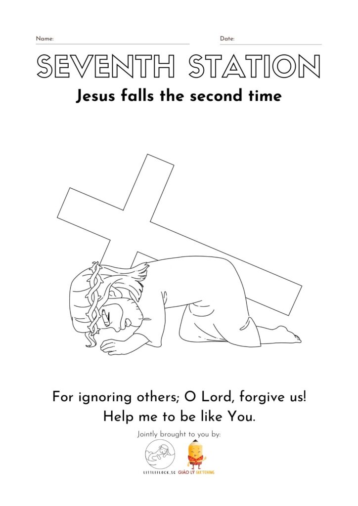 Tranh tô màu Mùa Chay - Little Flock