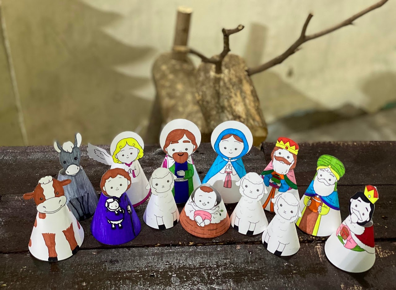 Nativity Scene (Cut-out Activity) - Little Flock