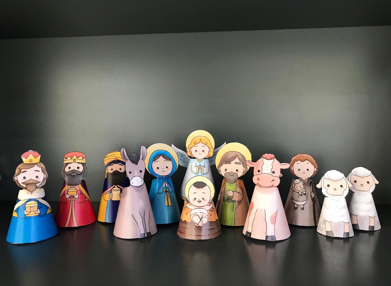 Nativity Scene (Cut-out Activity) - Little Flock